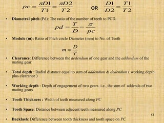 Lecture 2 spur gear | PPT