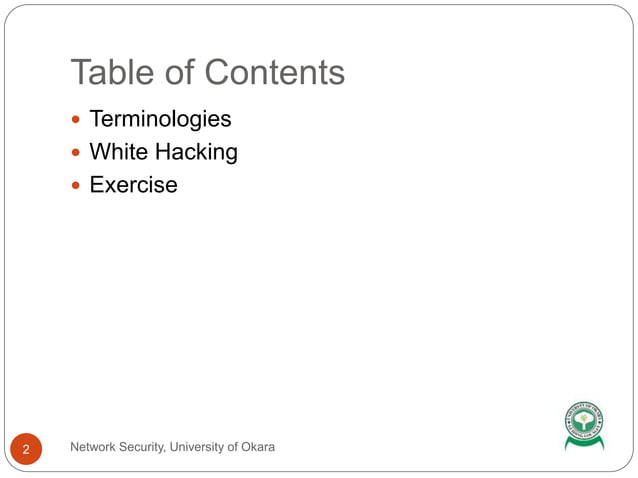 Network Security Terminologies | PPT