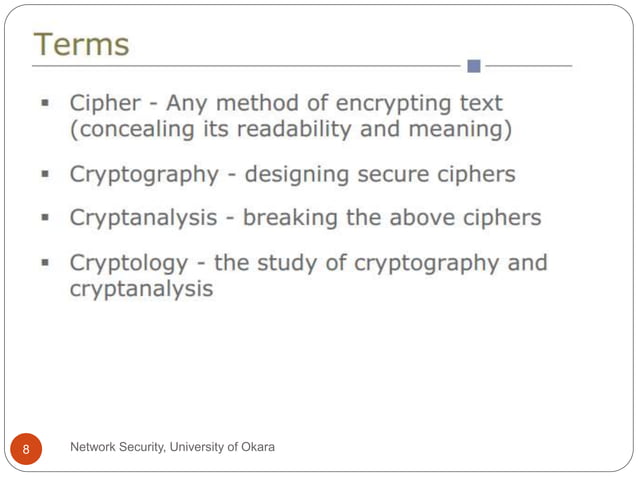 Network Security Terminologies | PPT