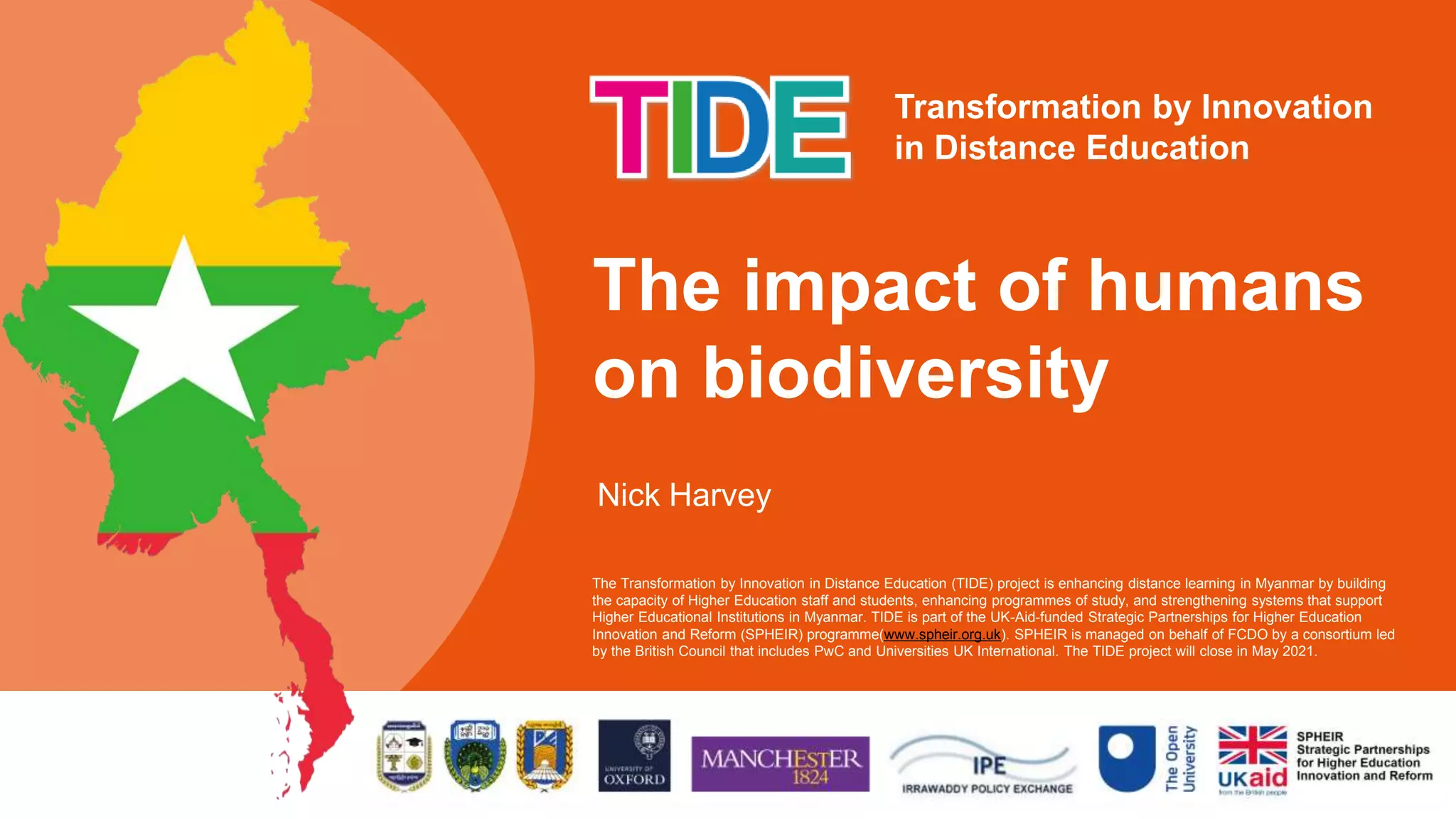 Lecture 2 - The Impact of Humans on Biodiversity - Slide Set.ppt ...