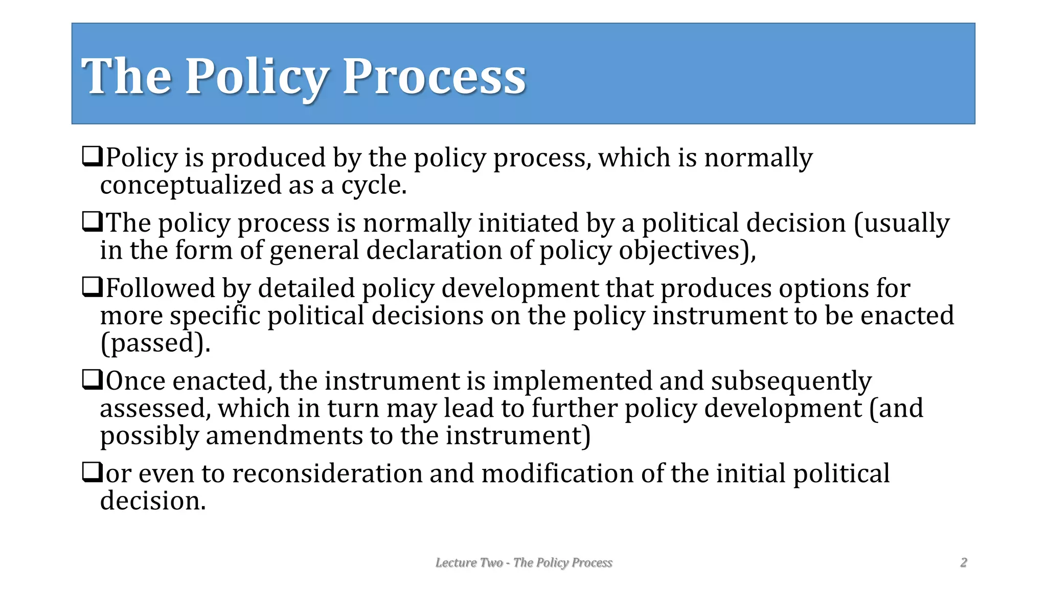 LECTURE 2 - The Policy Process.pptx
