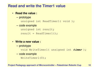 Lecture 2 timers, pwm, state machine IN PIC | PDF