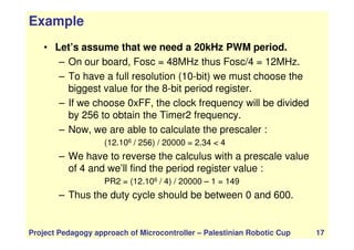 Lecture 2 timers, pwm, state machine IN PIC | PDF