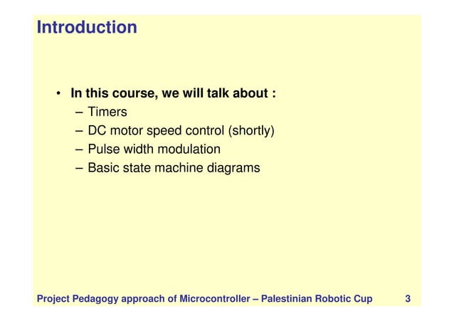 Lecture 2 timers, pwm, state machine IN PIC | PDF