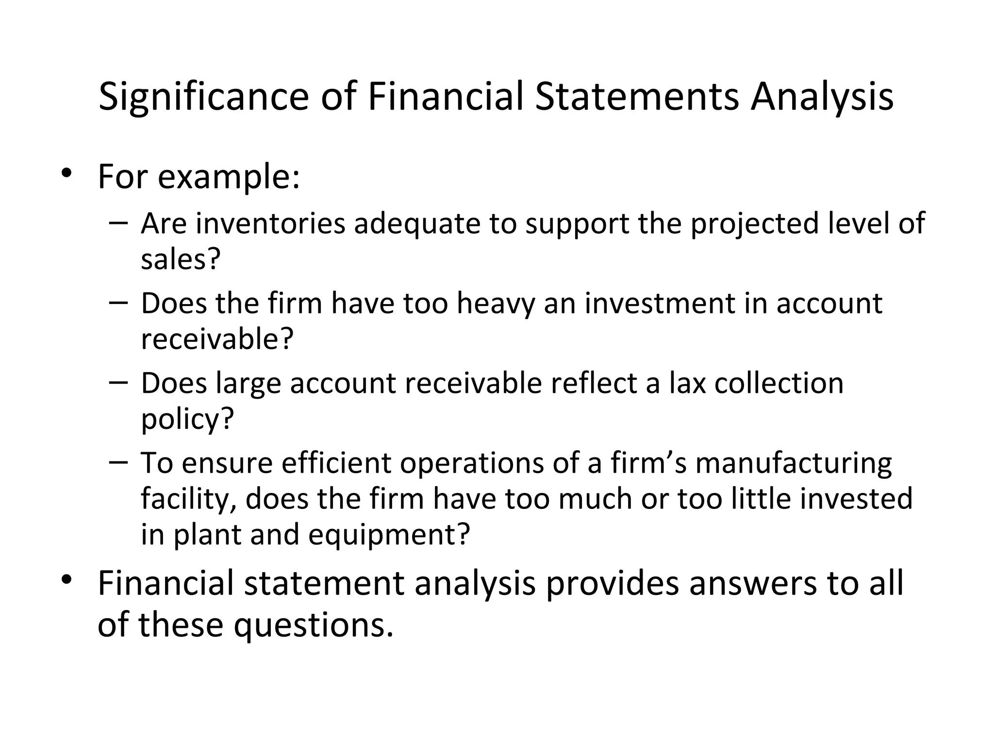 Tools of Financial Analysis and Control | PPT