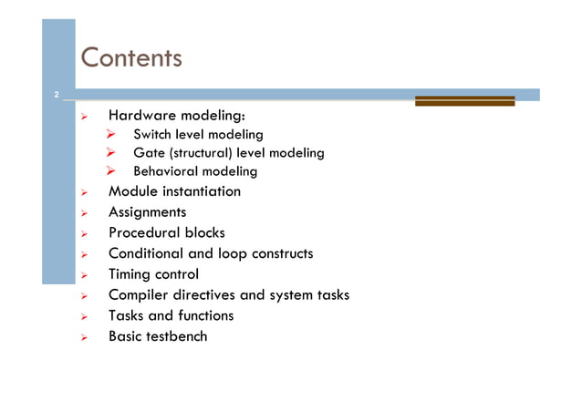 Lecture 2 verilog | PDF | Programming Languages | Computing