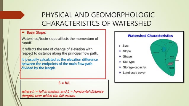 LECTURE 2- WATERSHED CLASSIFICATION AND MEASUREMENTS.pptx | Geology | Science