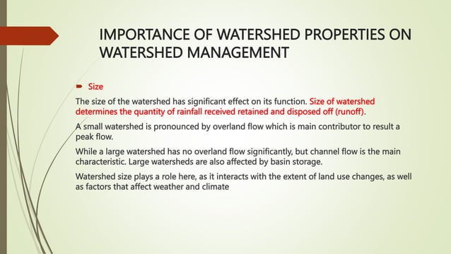 LECTURE 2- WATERSHED CLASSIFICATION AND MEASUREMENTS.pptx | Geology ...