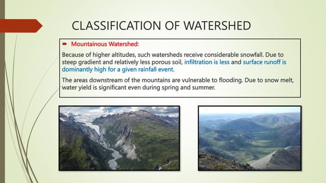 LECTURE 2- WATERSHED CLASSIFICATION AND MEASUREMENTS.pptx | Geology | Science