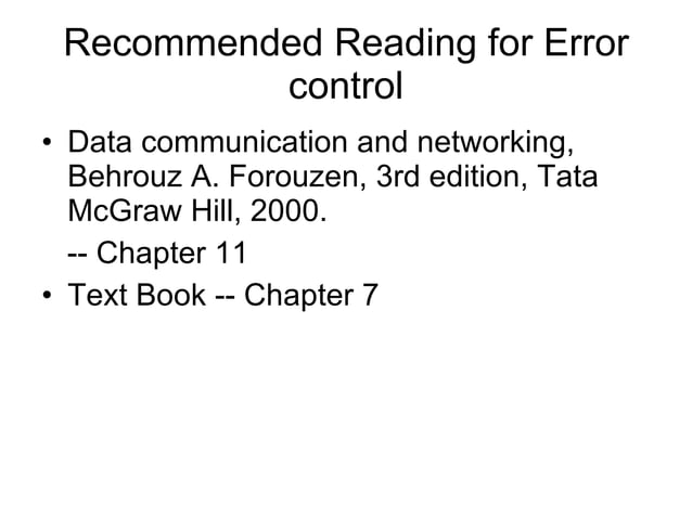 Lecture 20 | PPT | Computer Networking | Computing