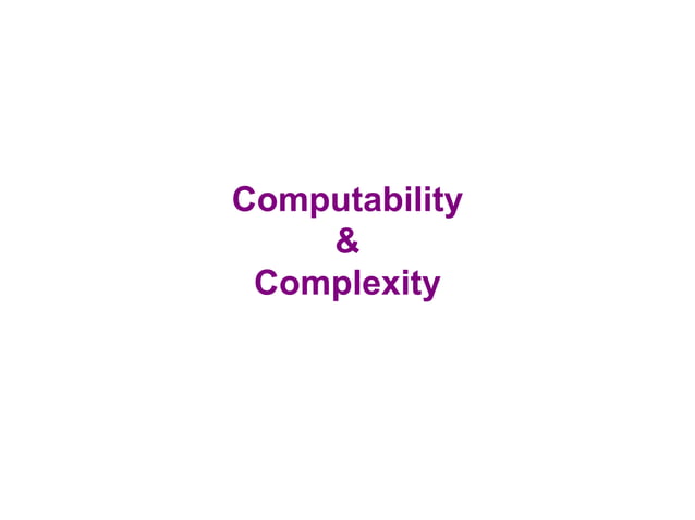 compatibility and complexity in the IS.ppt | Programming Languages | Computing