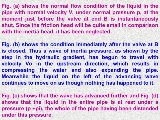Siphon pipe and water hammer in pipes effects | PPT