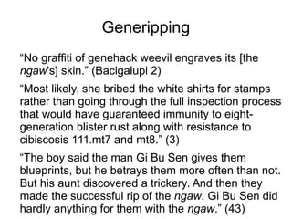 Lecture 20 - Cyberpunk and Biopunk | PDF