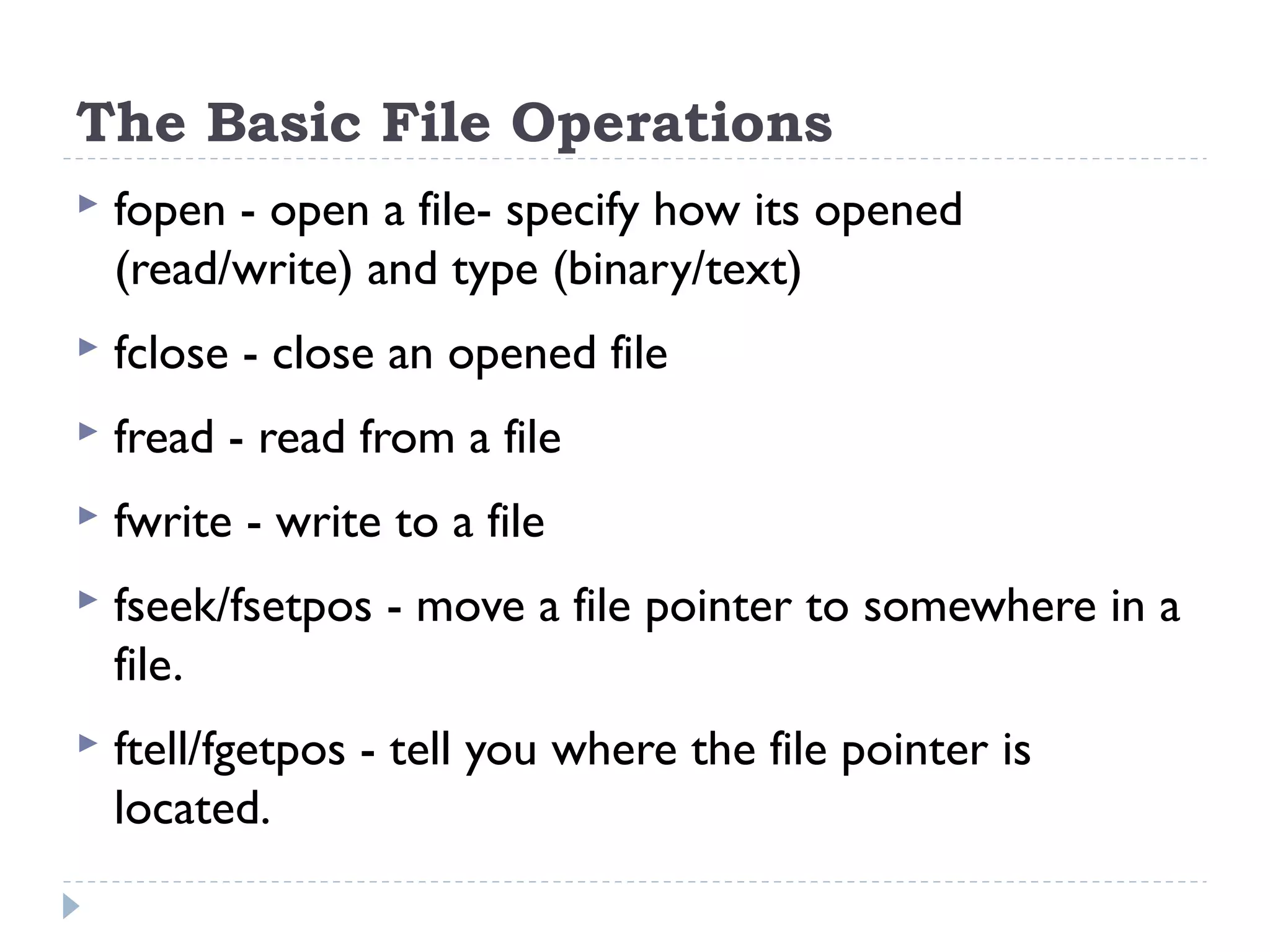 Lecture 20 - File Handling | PPT | Programming Languages | Computing