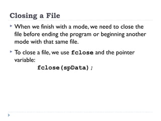 Lecture 20 - File Handling | PPT | Programming Languages | Computing