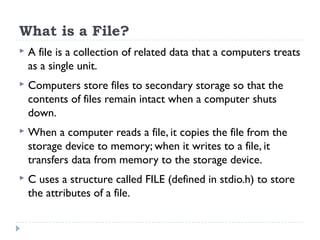 Lecture 20 - File Handling | PPT | Programming Languages | Computing