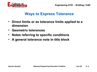 Lecture 20 fits and tolerances | PPT