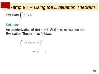 Lecture 20 fundamental theorem of calc - section 5.3 | PPT