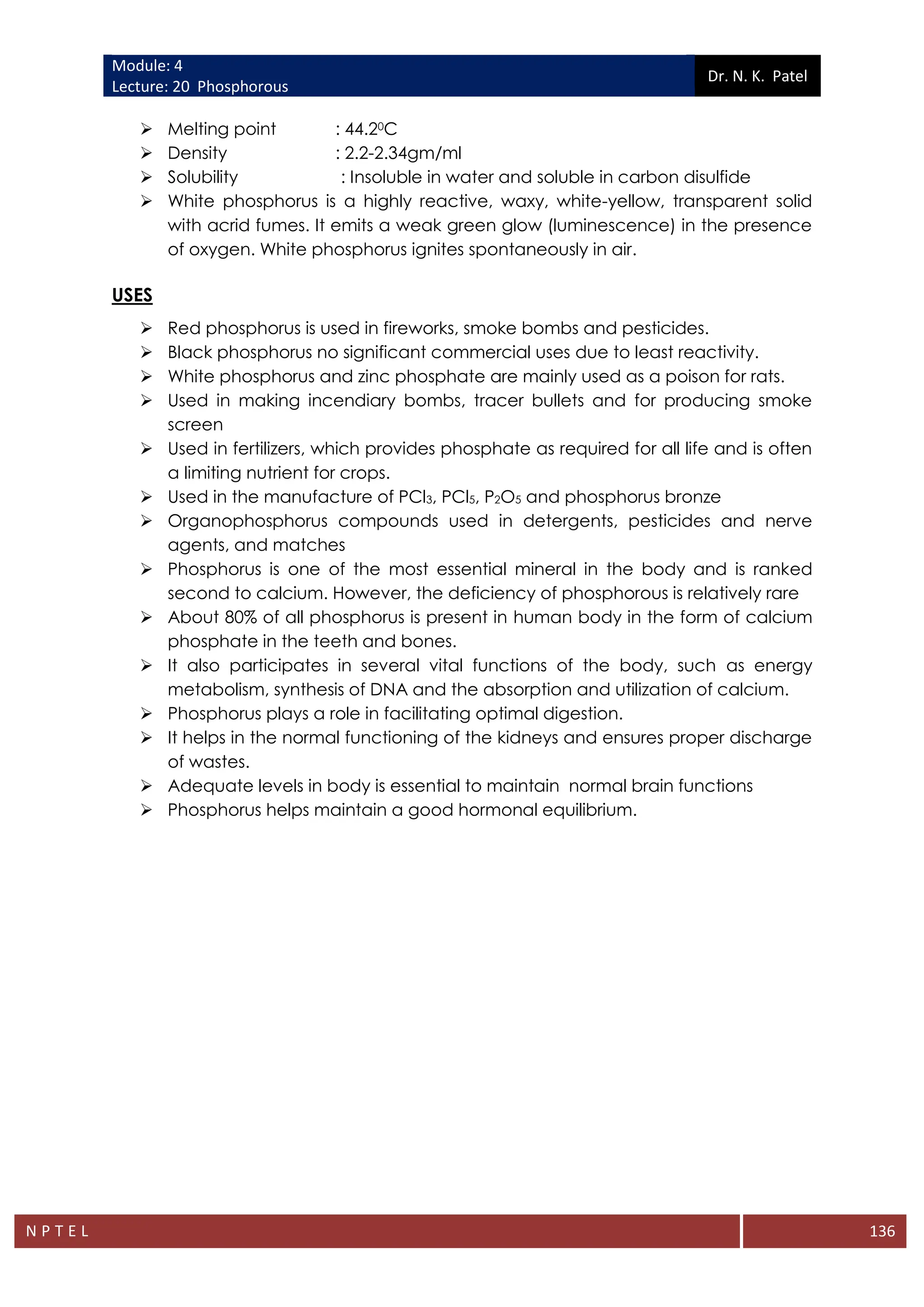 Lecture 20- Manufacturing of Phosphorous P4.pdf