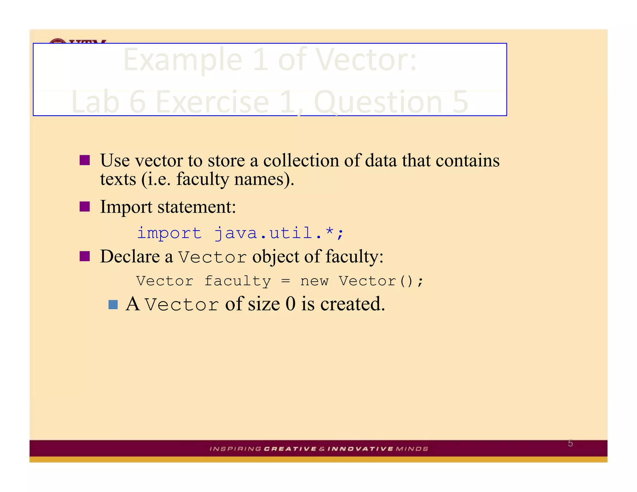 Lecture20 vector | PDF | Programming Languages | Computing