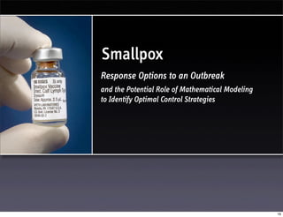 Dynamics and Control of Infectious Diseases (2007) - Alexander Glaser | PDF