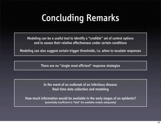 Dynamics and Control of Infectious Diseases (2007) - Alexander Glaser | PDF