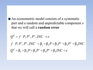 Principles of Econometrics | PPTX