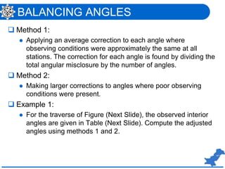 Lecture 11 traverse computations | PPTX