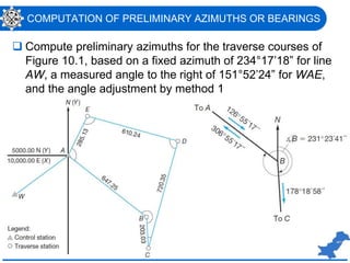Lecture 11 traverse computations | PPTX