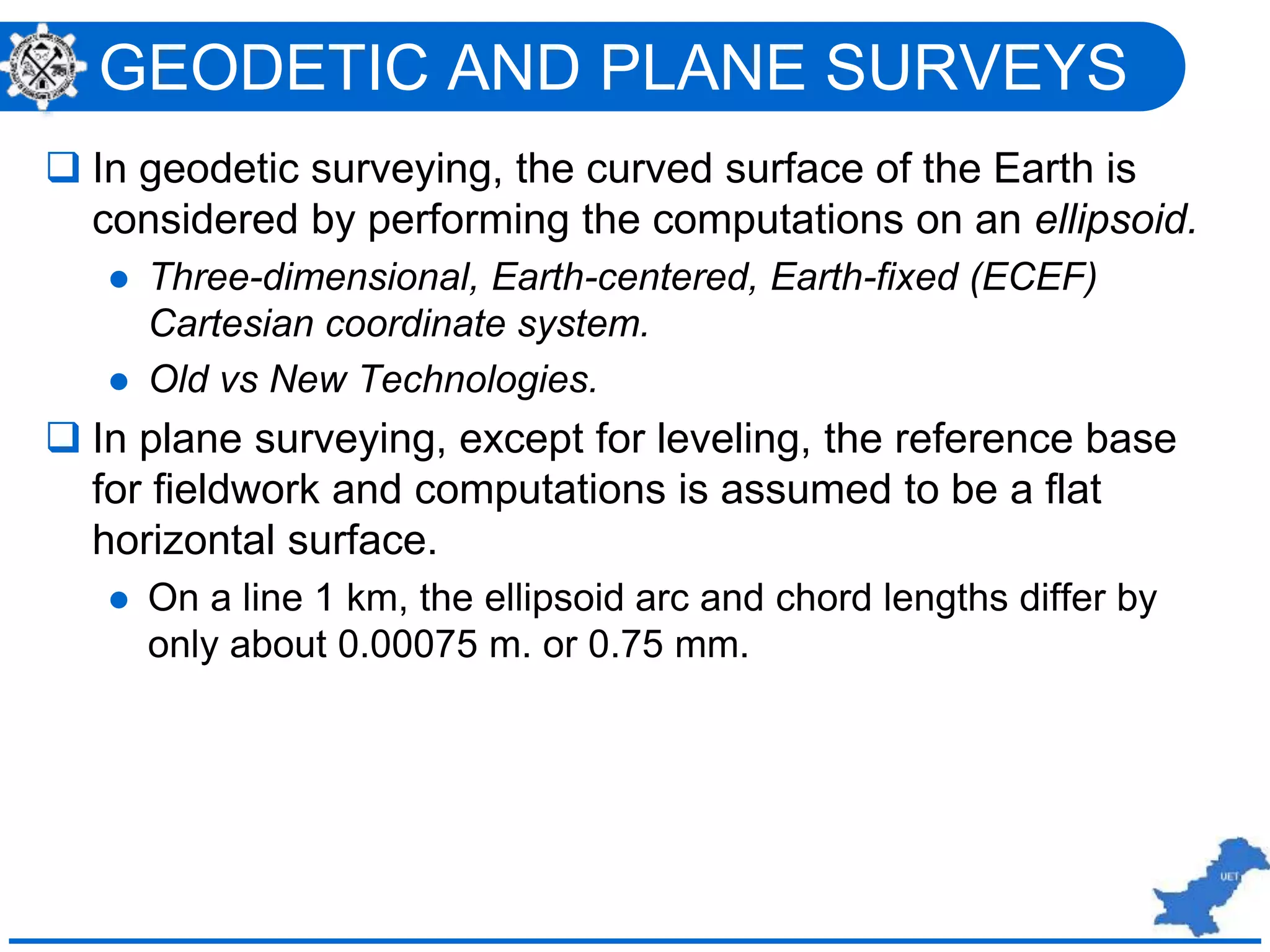Lecture 01 introduction of surveying | PPTX