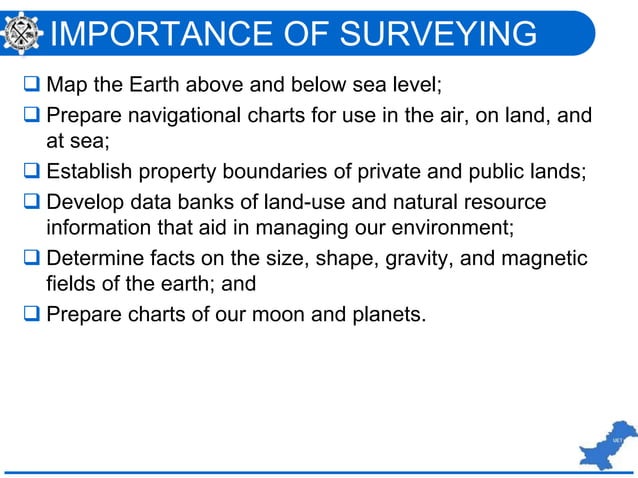 Lecture 01 introduction of surveying | PPTX
