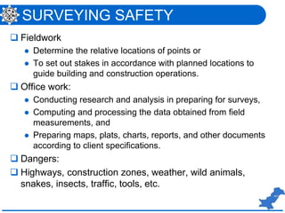 Lecture 01 introduction of surveying | PPTX