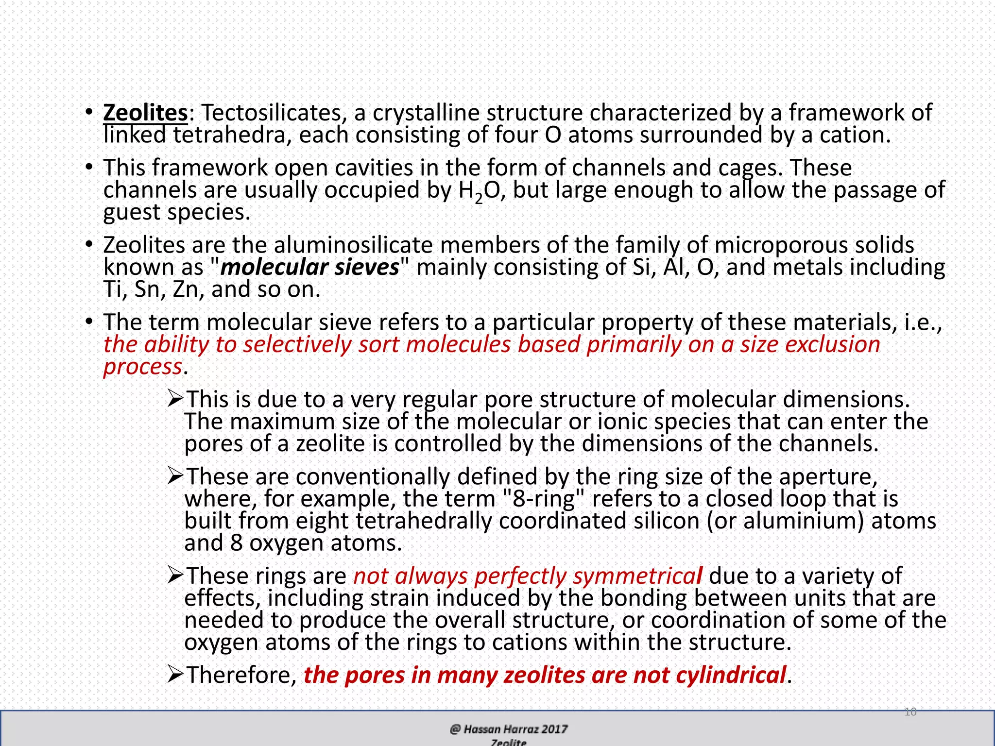 Zeolite and its uses | PPTX