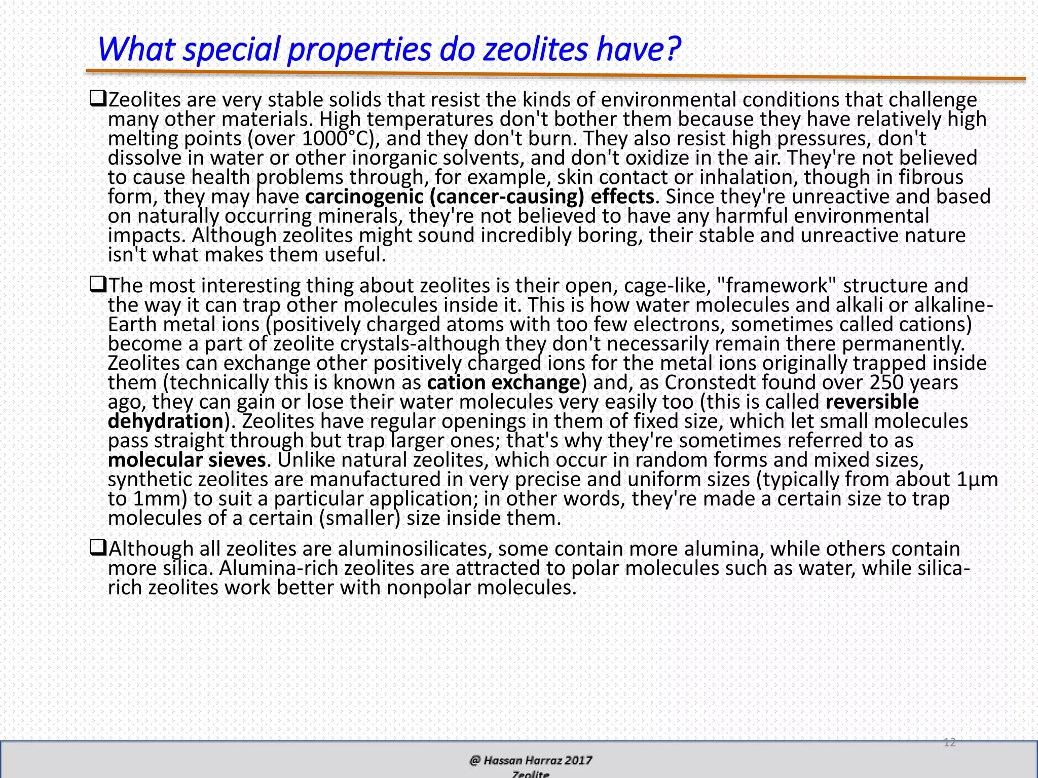 Zeolite and its uses | PPTX