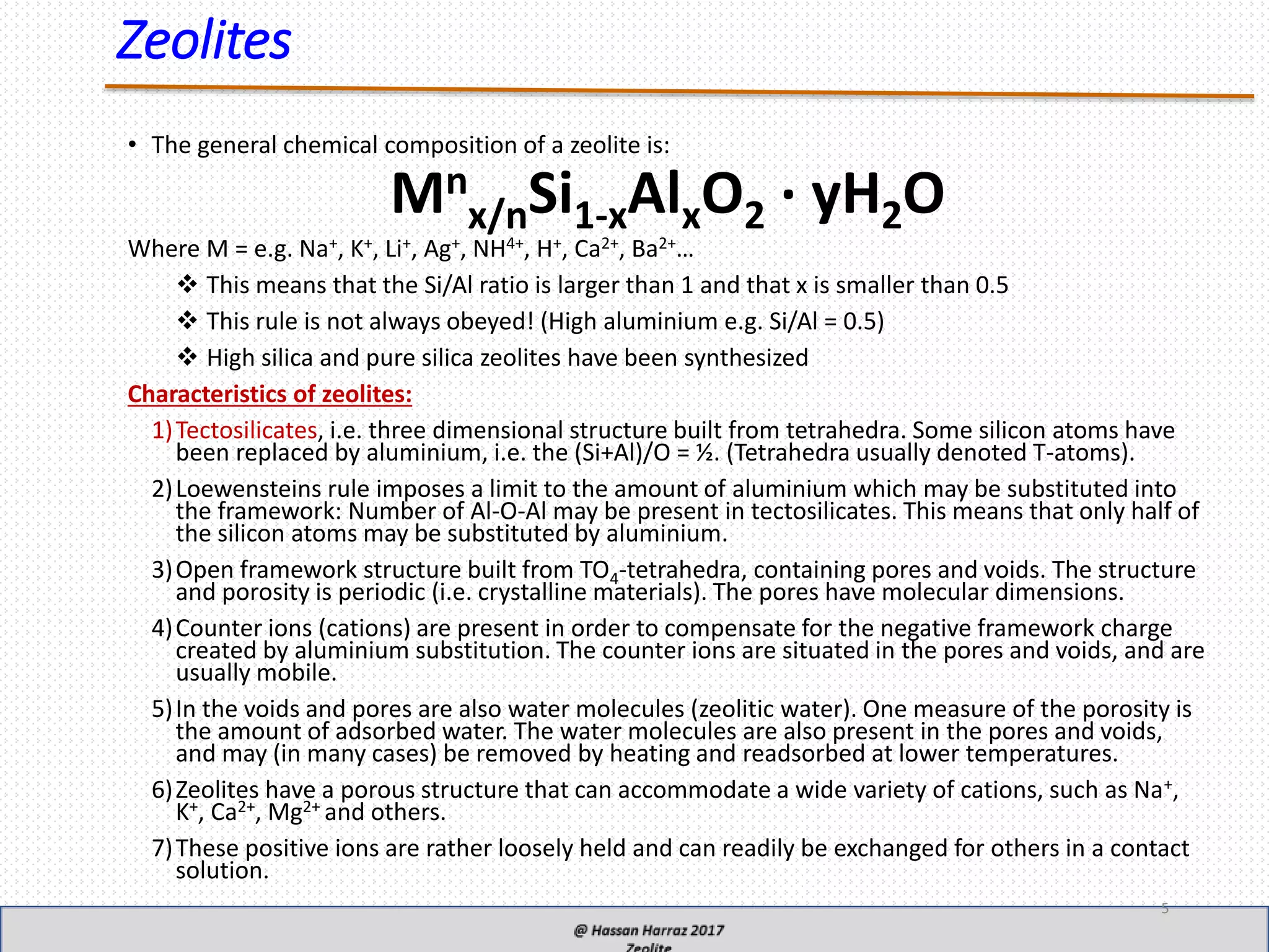 Zeolite and its uses | PPTX