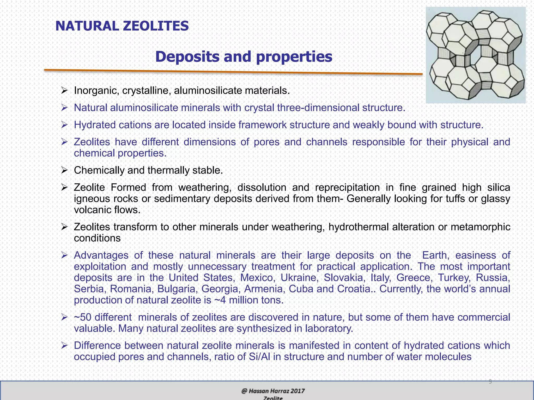 Zeolite and its uses | PPTX