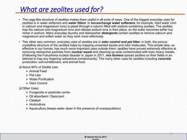 Zeolite and its uses | PPTX | Chemistry | Science