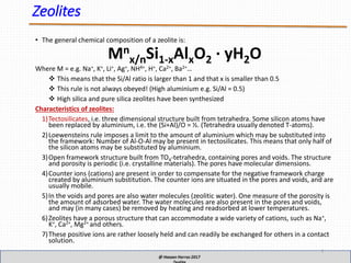 Zeolite and its uses | PPTX