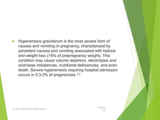 Lecture on Hyperemesis Gravidarum | PPTX