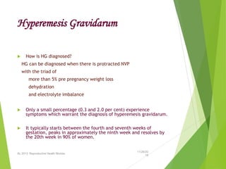 Lecture on Hyperemesis Gravidarum | PPT