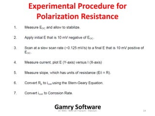 Corrosion Testing's: OCP, LPR, and PD | PDF