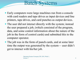 Lecture Operating System University New. | PPT