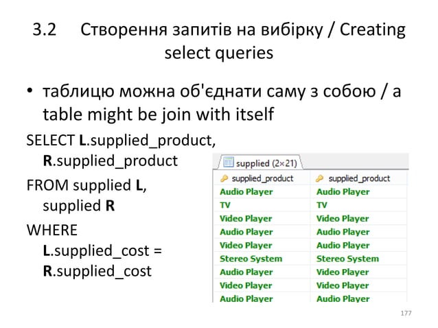 Lecture 203 - Data manipulation using SQL | PPT