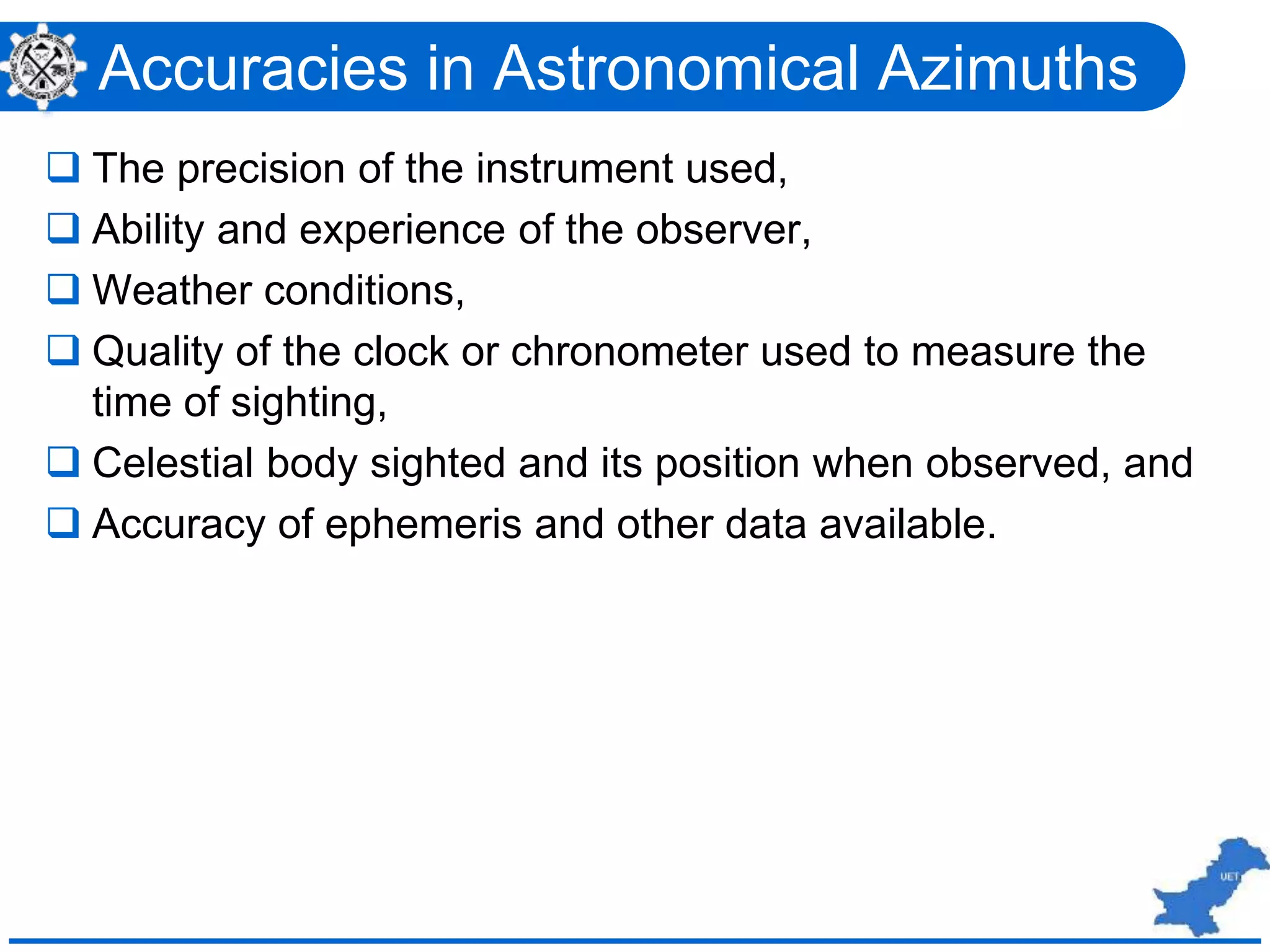 Lecture 04 astronomical observations | PPTX