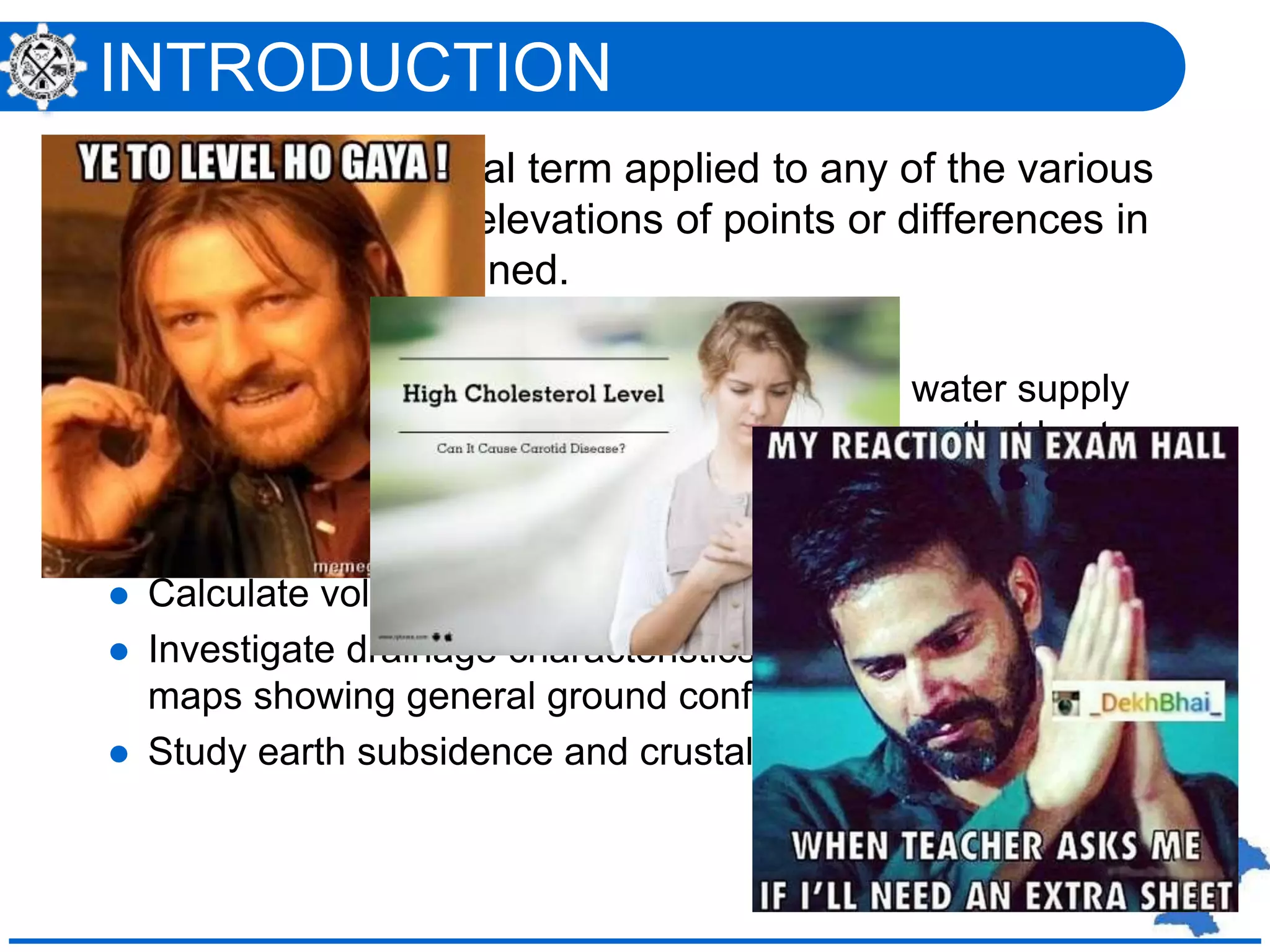 Lecture 06 leveling theory methods and equipment | PPTX
