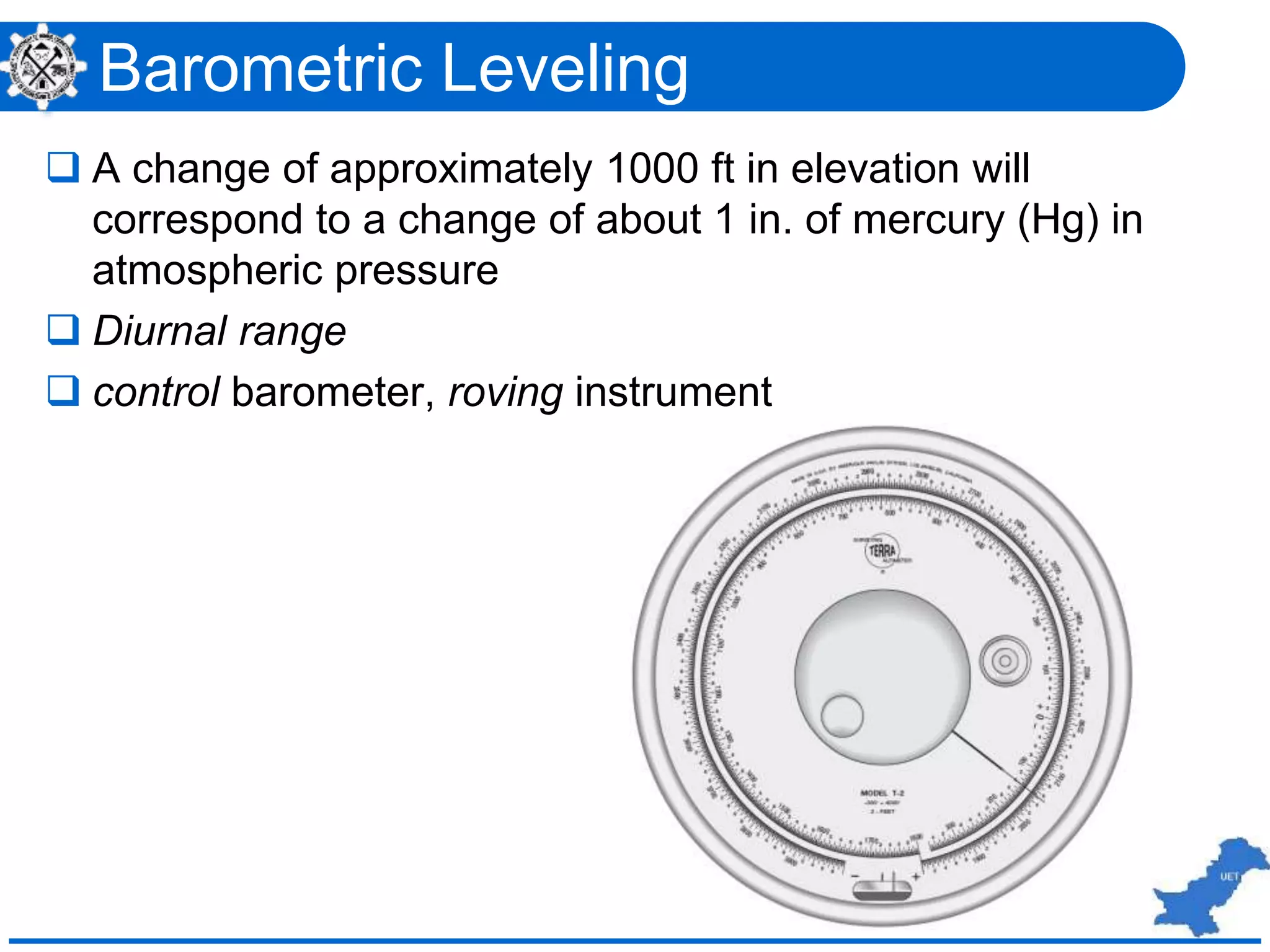Lecture 06 leveling theory methods and equipment | PPTX