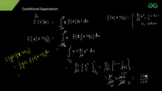 expectation and variance of C.R.V in prob and stat | PDF