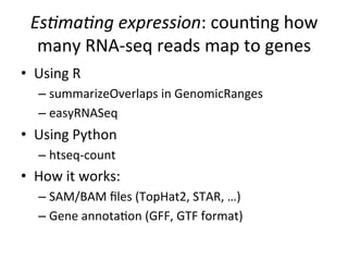 RNA sequencing analysis tutorial with NGS | PDF | Genetics | Science