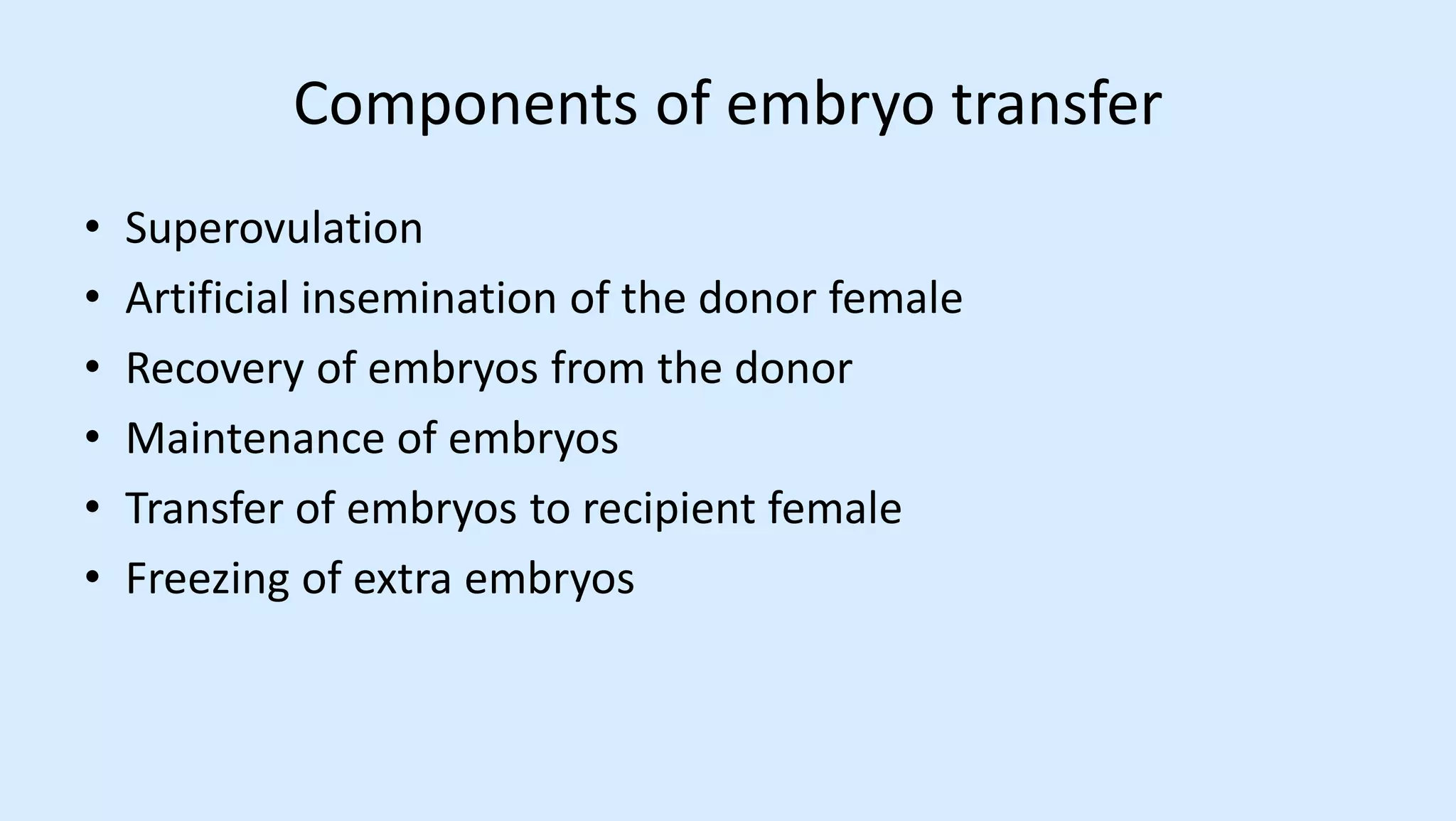 Lecture 20 superovulation and embryo transfer in cattle | PDF