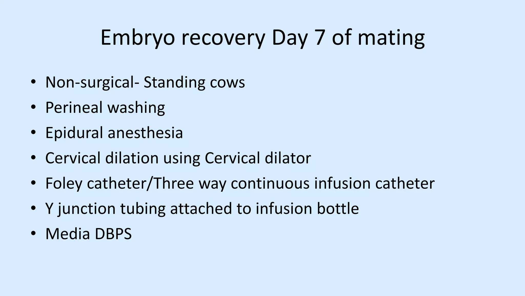 Lecture 20 superovulation and embryo transfer in cattle | PDF